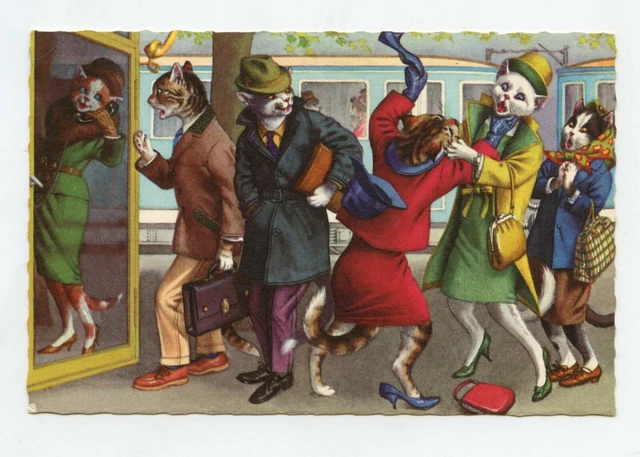 ALFRED MAINZER. CATS Humanized. Cats Eye. £15.32 - PicClick UK