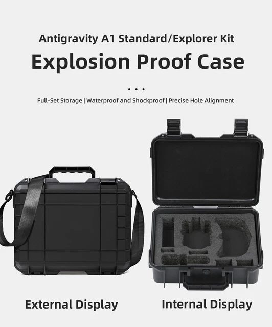 HARD SHELL EXPLOSION-PROOF Carrying Case & Shoulder Strap For ...