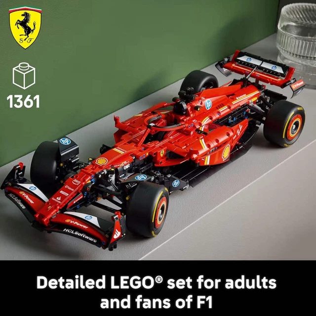 LEGO TECHNIC FERRARI SF-24 F1 Model Car Kit - Building Set w/ Realistic ...