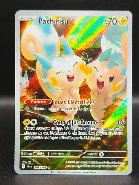 CARTE POKÉMON PACHIRISU 208/198 EV1 Écarlate et Violet (SVI) Neuf FR EUR 14,00 - PicClick FR