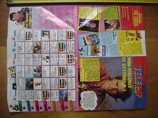 TÉLÉPIF POSTER LE nouveau Pif Centerfold SIMON et les MODANAIS Etoile ...