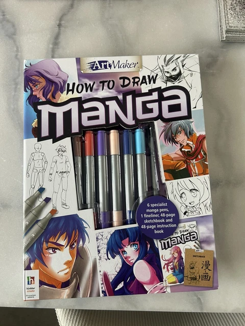 ART MAKER PRESENTS How to Draw Manga (2021) Complete Set, Opened but ...