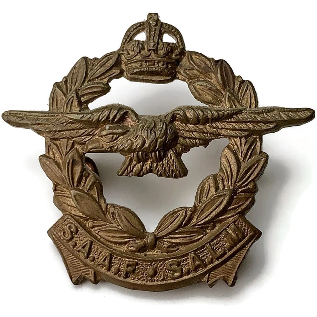 ORIGINAL WW2 SOUTH African Air Force SAAF Africa Corps Collar Badge £9. ...