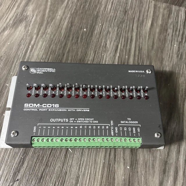 CAMPBELL SDM-CD16 DIGITAL Control Port Extension Module Data Logger #V3 ...