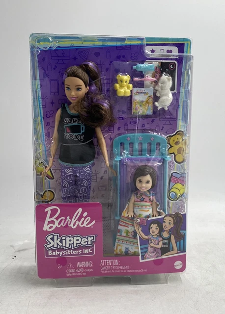 BARBIE SKIPPER BABYSITTERS Inc. Bedtime Playset with Babysitting ...