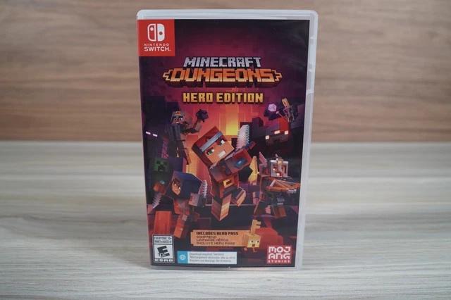 MINECRAFT DUNGEONS HERO Edition - Nintendo Switch avec étui CIB COMPLET ...