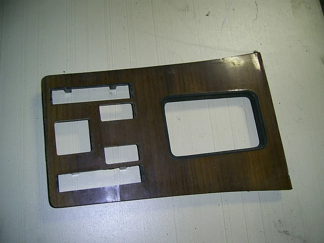 MERCEDES BENZ 500 SEL W126 (6) wooden center console frame shift ...