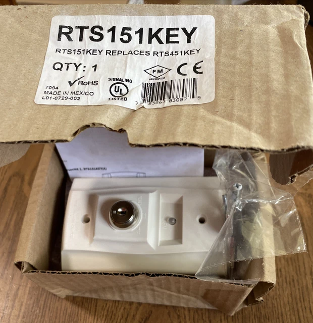 SYSTEM SENSOR RTS151KEY Remote Test Station With Key Fire Alarm $17.50 ...