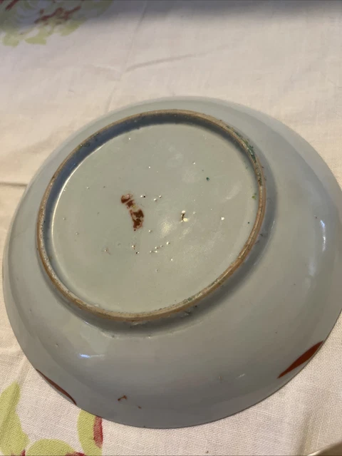 ANTIQUE QING DYNASTY Chinese Famille Rose Flowers Porcelain Plate, 6 1/ ...