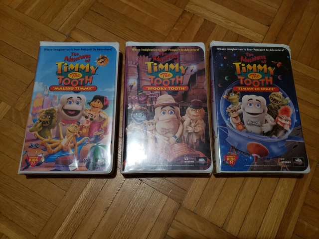 1994 TIMMY THE Tooth VHS Set In Space Spooky Tooth Malibu Clamshell $29 ...