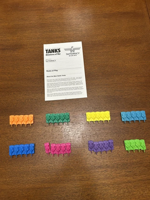 SUPREMACY BOARD GAME Expansion Tanks, Main Battle Tanks, Miniatures of ...