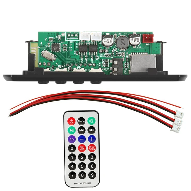 25W 12V AMPLIFIER MP3 Player Decoder Board Bluetooth 50W Car FM Digital ...