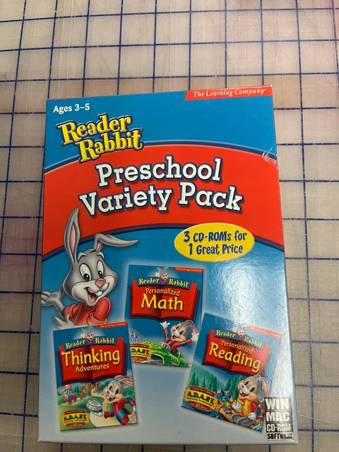 READER RABBIT PRESCHOOL Variety Pack PC $4.85 - PicClick