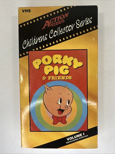 PORKY PIG & Friends VHS Children’s Collector Series Animated Cartoons ...