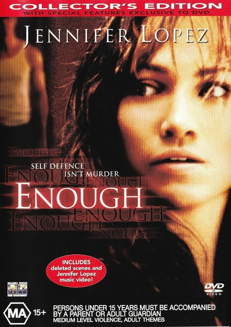 ENOUGH DVD - Jennifer Lopez (REGION 4, 2003) Free Post $9.95 - PicClick AU
