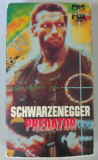 PREDATOR VHS VINTAGE 1988 CBS FOX Video Arnold Schwarzenegger - FREE ...