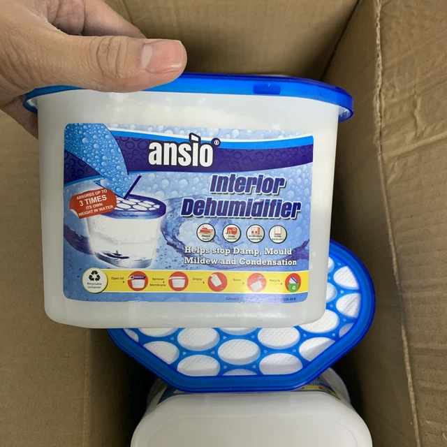 ANSIO DEHUMIDIFIER 500ML Pack of 10 Condensation Remover Moisture ...