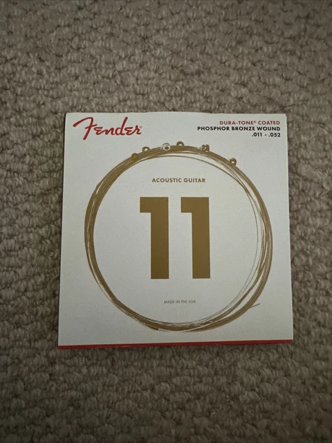 FENDER ACOUSTIC GUITAR Strings 11-52 70CL 80/20 Phosphor Bronze Wound ...