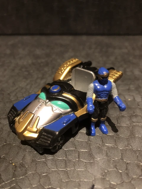 BANDAI POWER RANGERS Ninja Storm Action Racer Complete Blue Ranger 2002 ...