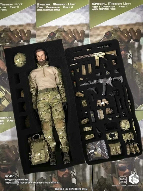 EASY&SIMPLE 1:6 SCALE 26040S Modern Delta Special Forces Soldier Action ...