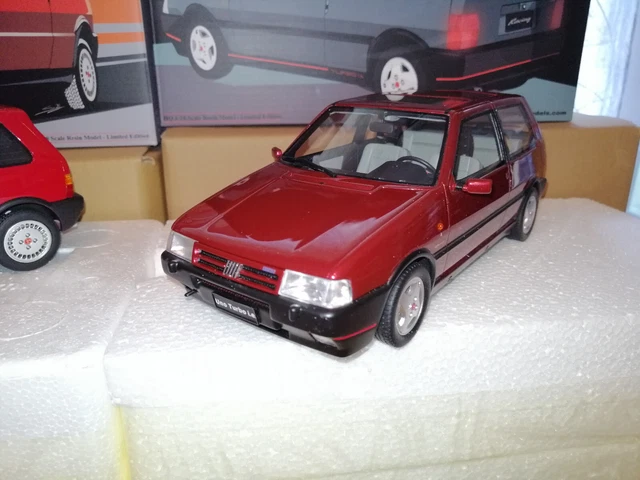 FIAT UNO TURBO 2° SERIE MK2 RACING 1992 (Bordeaux) 1:18 LAUDORACING ...