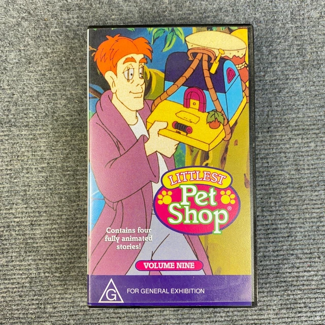 LITTLEST PET SHOP Volume NINE VHS Video Kids Cartoon 1995 RARE PAL Tape ...