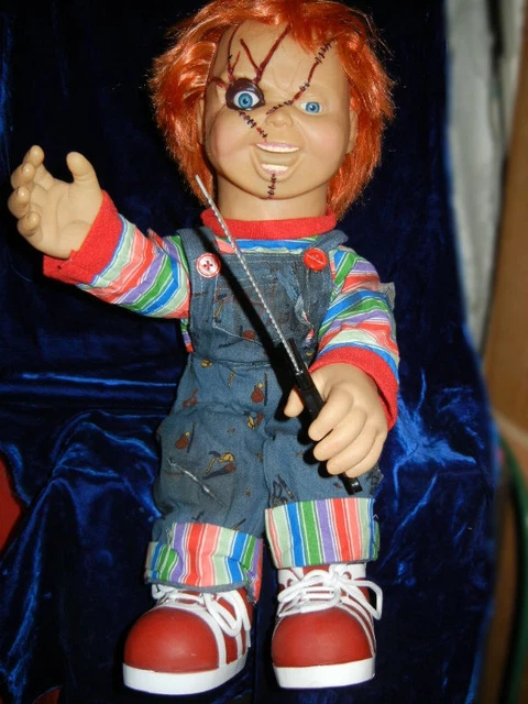 ANIMATED LIFESIZE TALKING CHUCKY DOLL - CHILDS PLAY DEMONIC HALLOWEEN ...