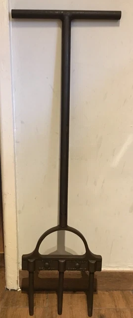 RARE ANTIQUE LAWN Fork Aerator Paul’s Rejuv Co Pat Turf Sheffield ...