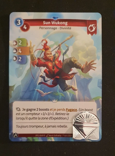 CARTE ALTERED TCG - BRAVOS - Rare - Sun Wukong BTG-048-R – édition KS - FR EUR 2,00 - PicClick FR