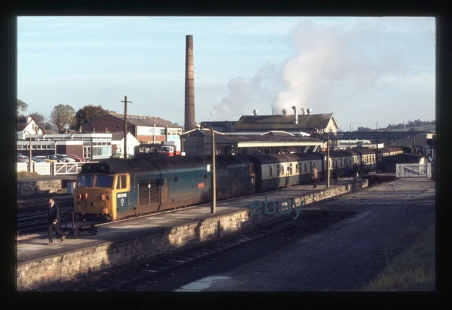ORIGINAL 35MM SLIDE - Class 50 - 50045 at Totnes station on 30.10.80. £ ...