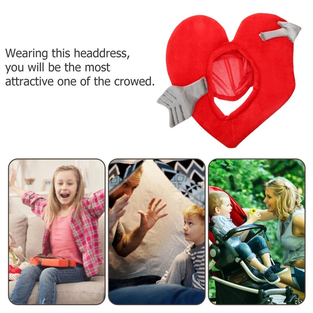 DAY HEART SHAPED Hat Party Headdress Photo Prop Costume Accessory $24. ...