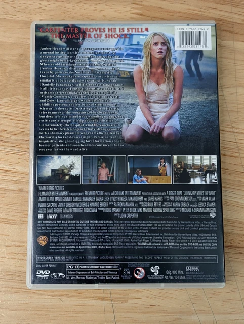 JOHN CARPENTER'S THE Ward Australian Release Dvd Amber Heard [Region 1 ...