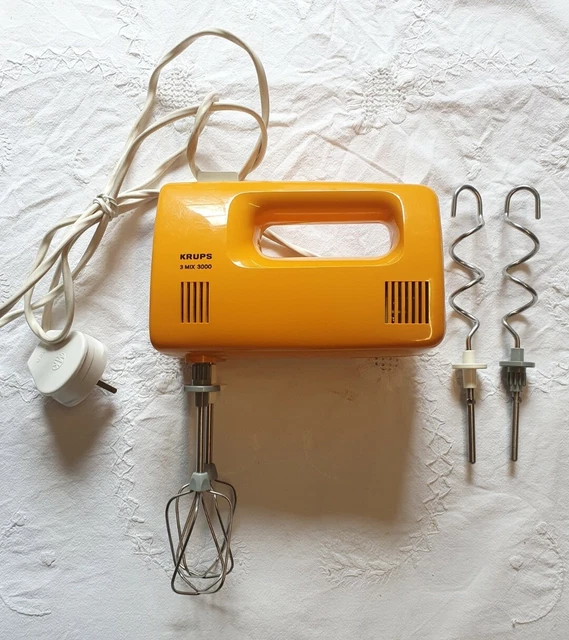 VINTAGE KRUPS 3 Mix 3000 Hand Mixer, Ochre Yellow, Type 322 £14.00 ...