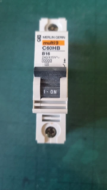 SCHNEIDER MERLIN GERIN Multi 9 C60HB 16 Amp B16 Single Pole C60HB MCB £5.86 - PicClick UK