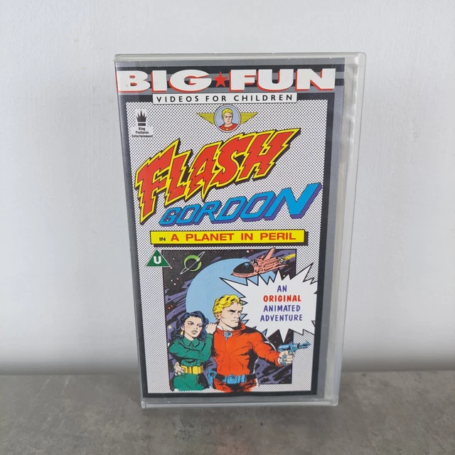 FLASH GORDON A Planet In Peril VHS Tape Film Movie Animated Sci Fi ...