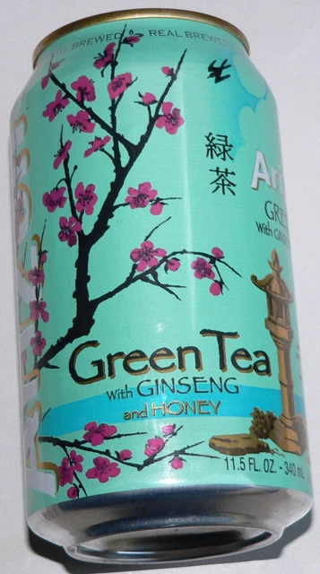 CAN, EMPTY, ARIZONA Green Tea, aluminum, stay-tab soda, collectible, 11 ...