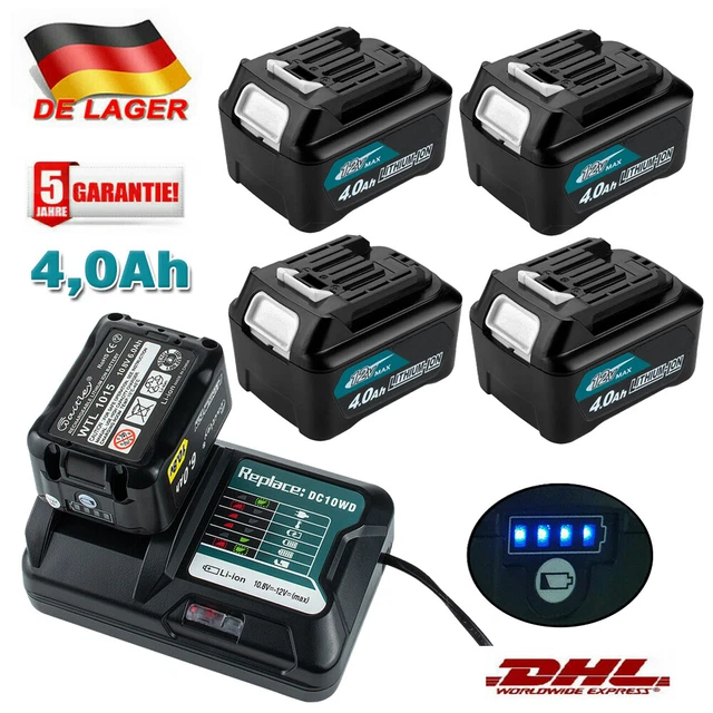 AKKU / LADEGERÄT Für Makita 10,8V 12V BL1041B BL1021B 20 BL1016 DC10WD EUR 32,90 - PicClick DE