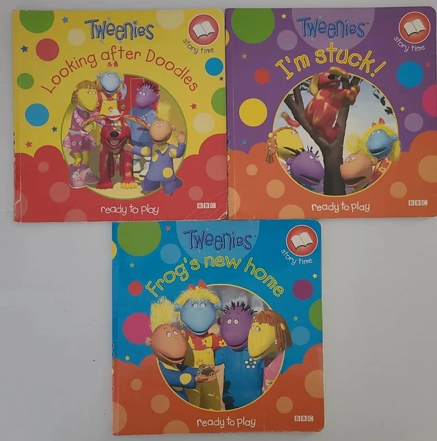 3 TWEENIES STORY Time Picture Books Bundle Lot Paperback Vintage BBC ...