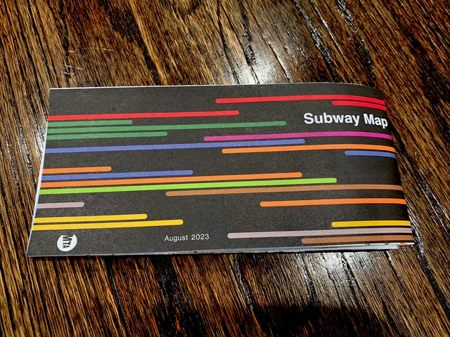 CURRENT NYC SUBWAY Map Aug 2023 MTA New York Transit Rail Collectible ...