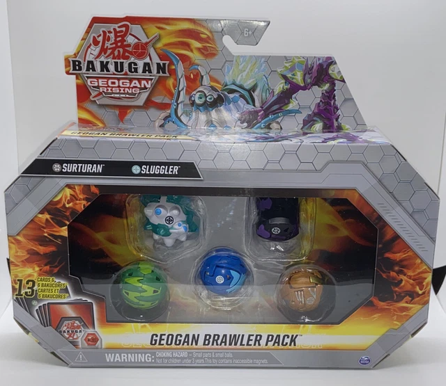 BAKUGAN GEOGAN BRAWLER Pack Sluggler Surturan Sharktar Ferascal ...