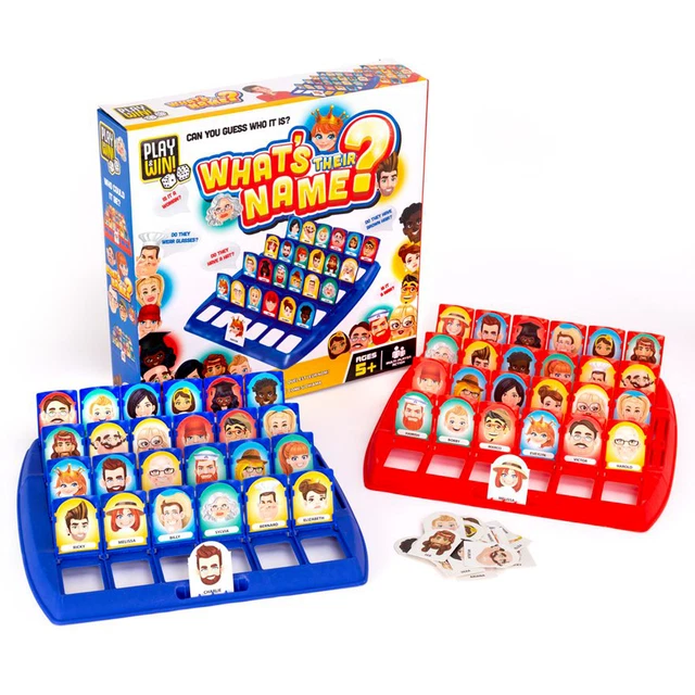 WHATS THEIR NAME Guess Who Board Game Traditional Classic Kids Family ...