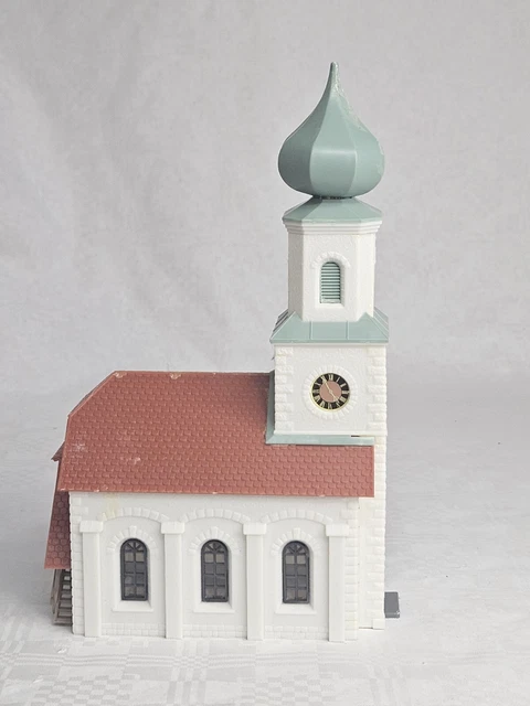 FALLER 190082/2 H0 DORFKIRCHE fertig gebaut Sammler Vintage Modellbahn ...