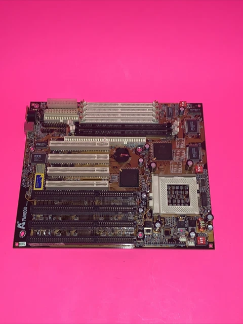 VINTAGE ELPINA MOTHERBOARD Socket 7 Intel Chipset 4 Isa 4 Pci Retro ...