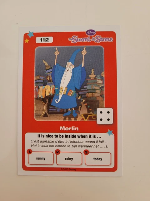 NEW DISNEY LEARN English French Dutch The Sword in the Stone Merlin ...