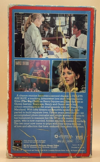 VIOLETS ARE BLUE VHS 1986 Kevin Kline RCA Sideload **Buy 2 Get 1 Free ...