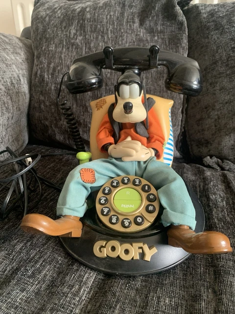 VINTAGE GOOFY WALT Disney Talking Animated Telephone Phone Landline ...