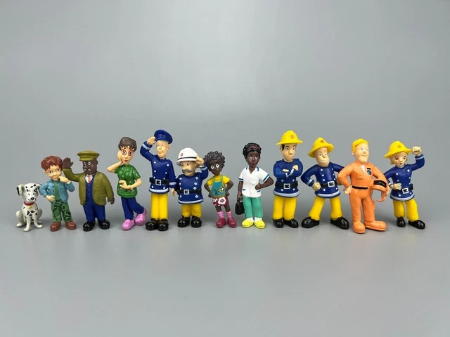 12PCS/SET FUN FIREMAN Sam Action Figures PVC Cartoon Doll Kids Toy Gift ...