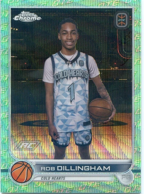 2022-23 TOPPS CROMATO OTE ROB DILLINGHAM RC ROOKIE #31 AQUA WAVE ...