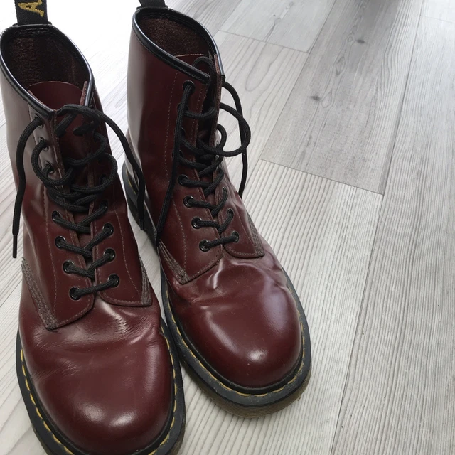 DR MARTENS AIRWAIR 8 Hole Boots Size 10 UK Ox Blood 11822 £89.62 ...