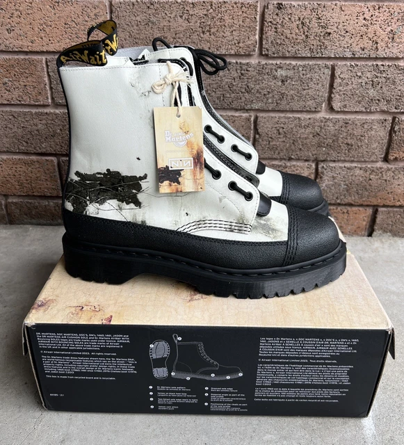 DR. MARTENS X Nine Inch Nails 1460 Boots - Mens Us 12 White limited ...